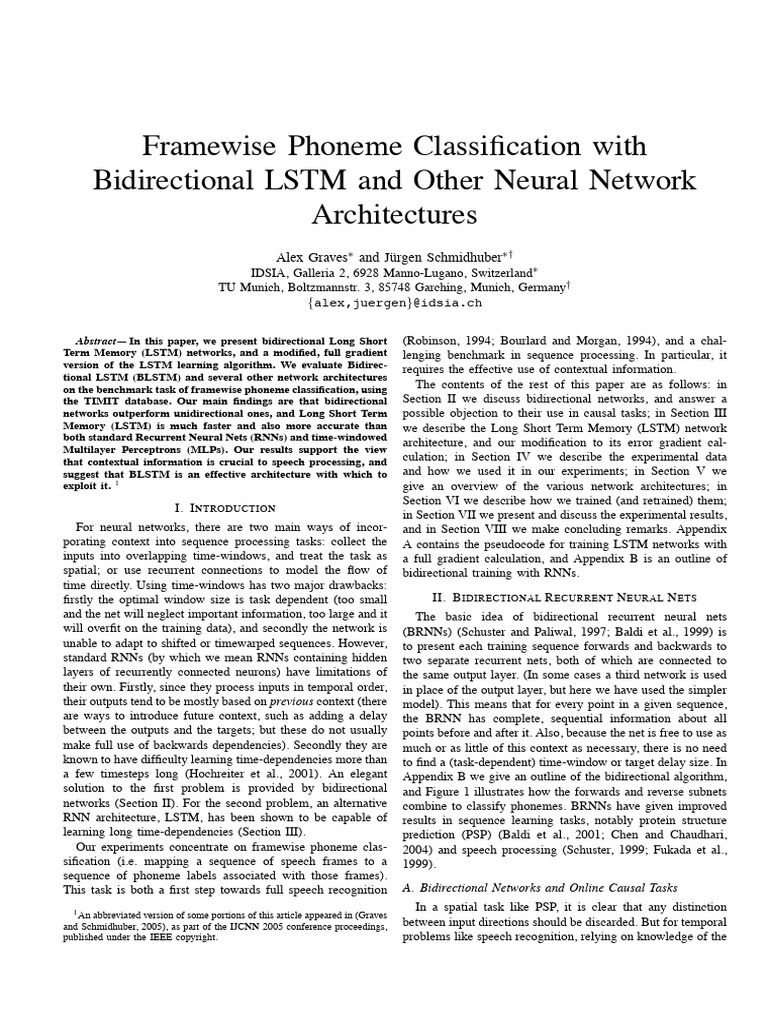 BiLSTM BPTT | PDF | Artificial Intelligence | Intelligence (AI) & Semantics