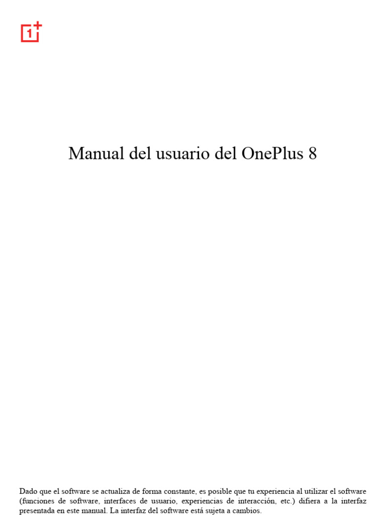 Manual Del Usuario Del Oneplus 8 | PDF | Punto de acceso inalámbrico | Bluetooth
