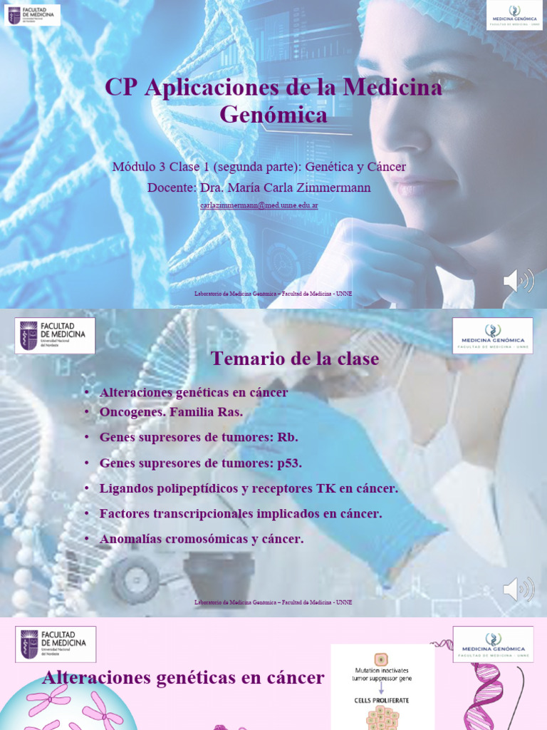 Modulo 3 Clase 1 - Segunda Parte | PDF | Oncogen | Gen supresor de tumores