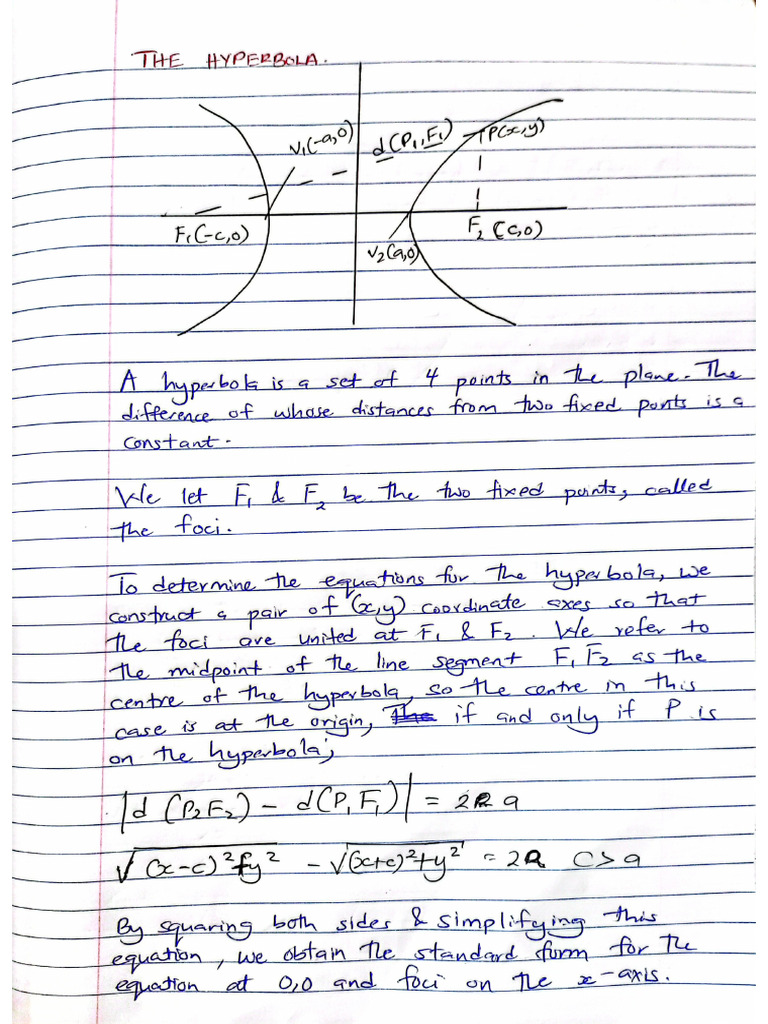 Hyperbola | PDF