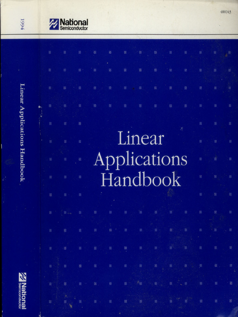 National Semiconductor Linear Applications Handbook 1994 | PDF