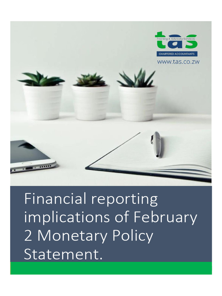Financial Reporting Implications of February 2 MPS | PDF | Consumer ...