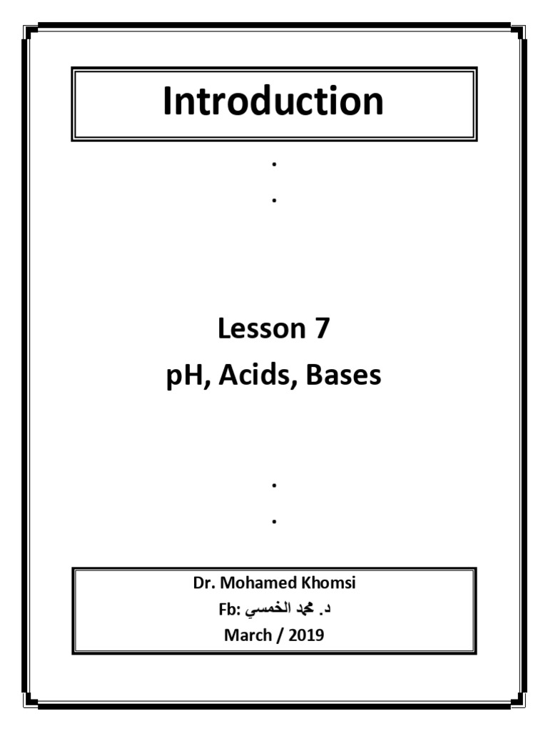 Intro, PH, Buffer (Sheet 6) | PDF | Ph | Hydroxide