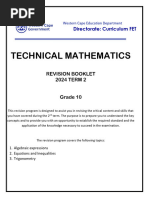 Grade 10 Technical Mathematics Term 1 | PDF | Factorization ...
