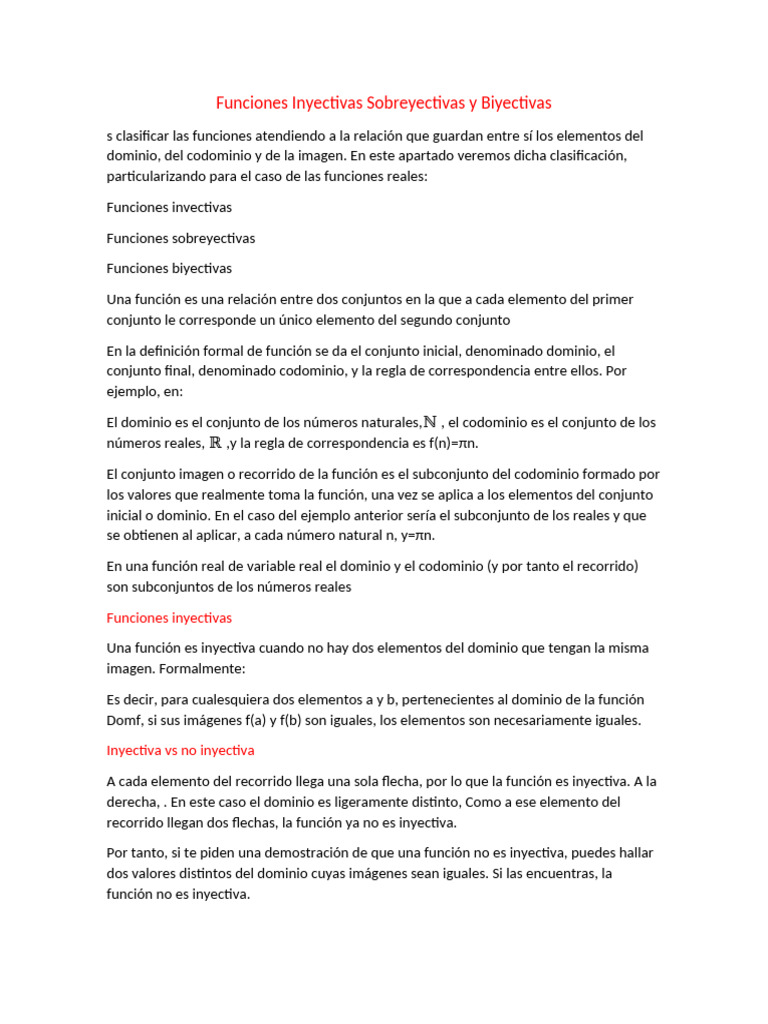 Tipos de Funciones | PDF | Función (Matemáticas) | Funciones y mapeos
