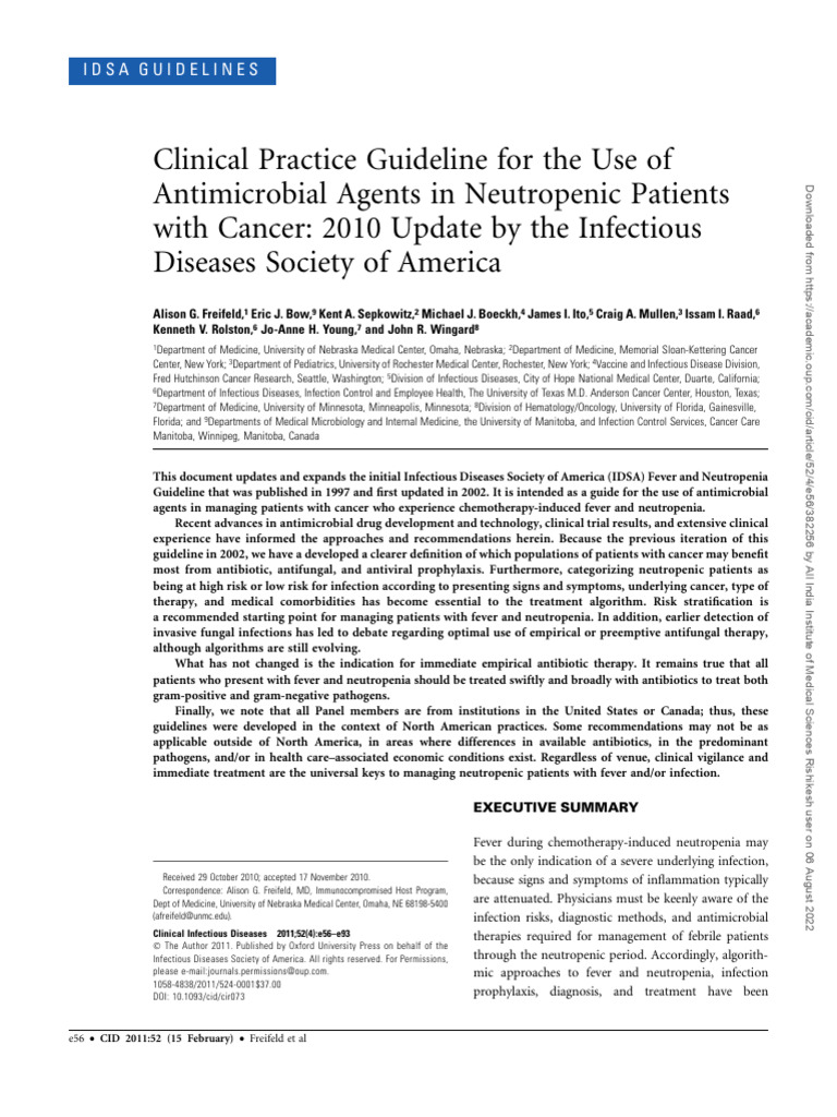 IDSA Inpatient PDF | PDF | Candidiasis | Beta Lactamase