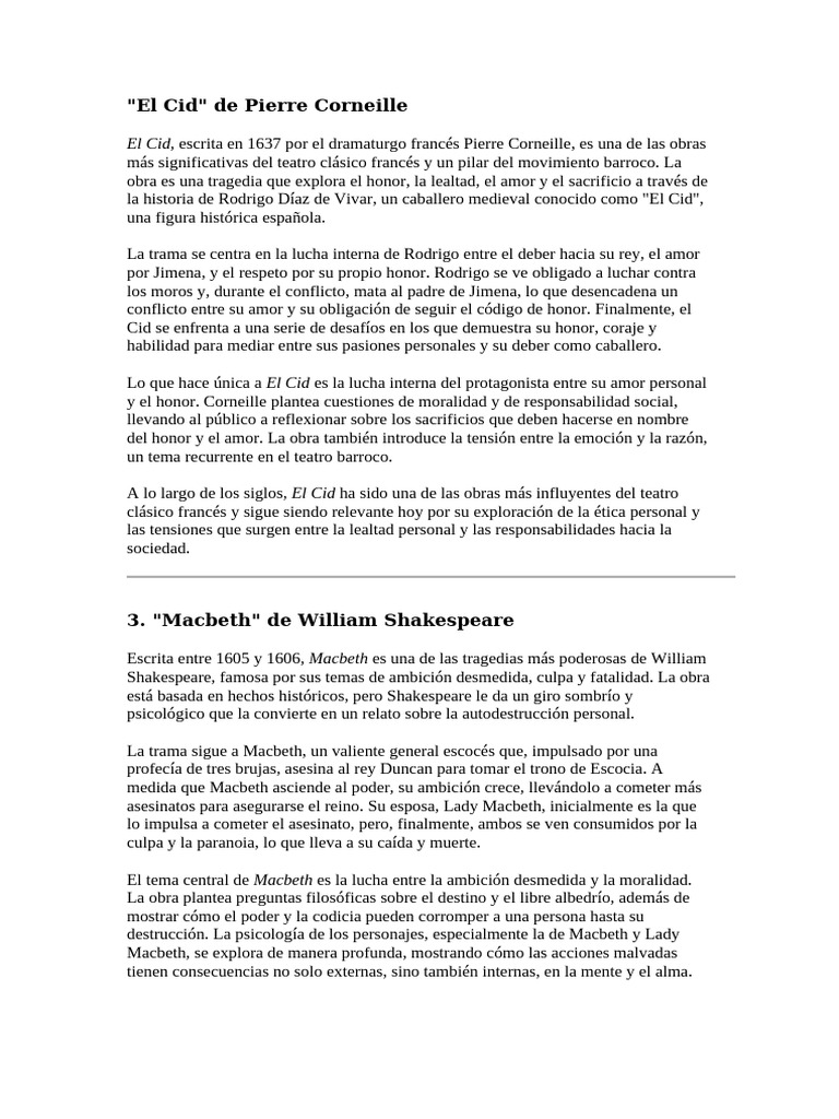 El Cid | PDF | Macbeth