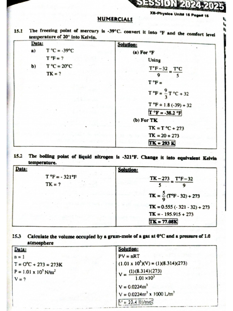 XII Physics Numericals | PDF