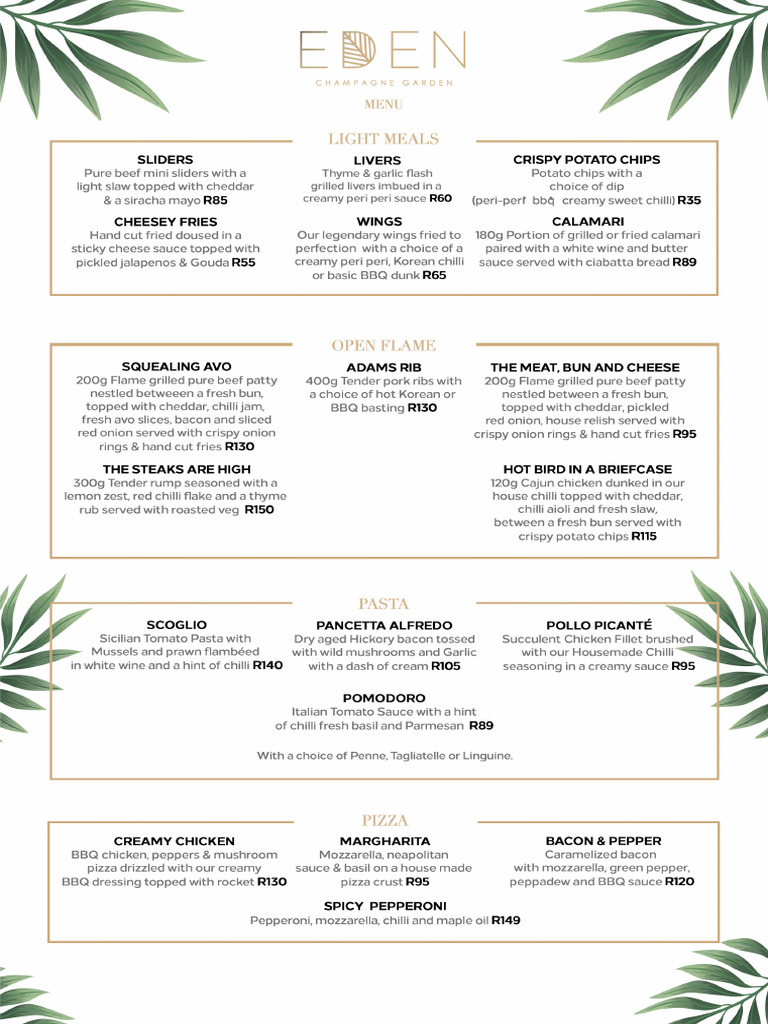 Food Menu | PDF