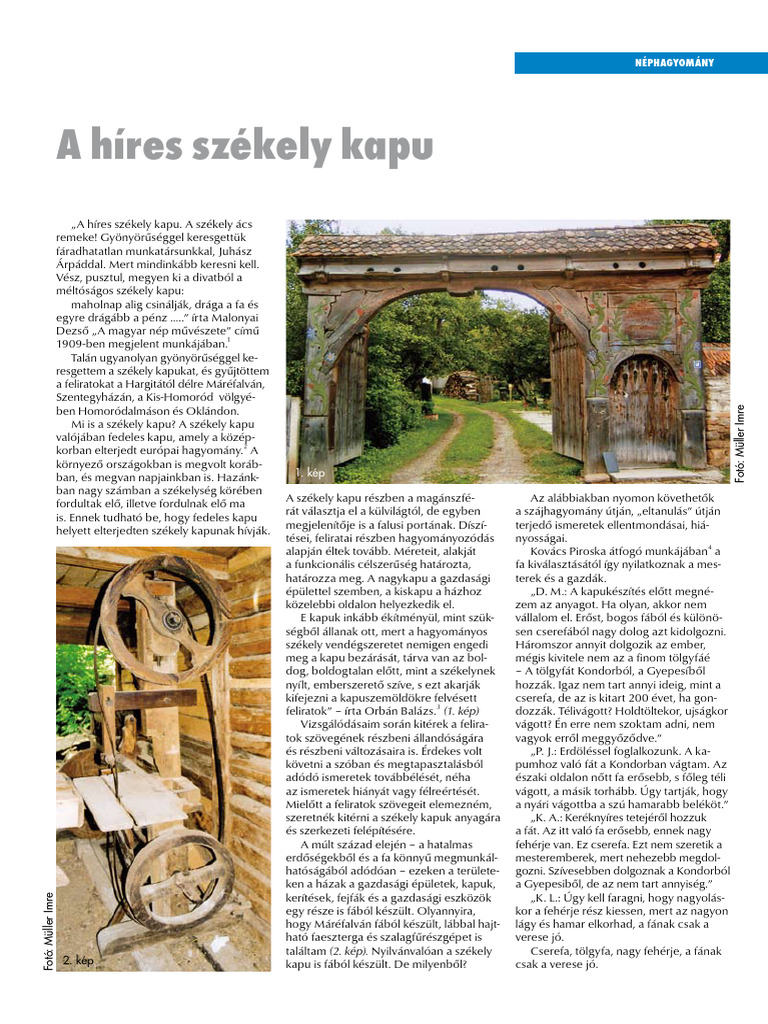 A Hires Szekely Kapu | PDF