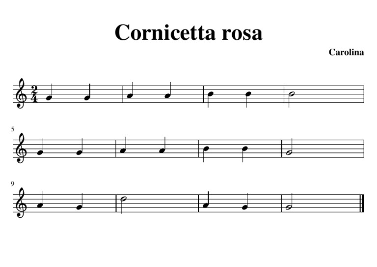 Cornicetta Rosa | PDF