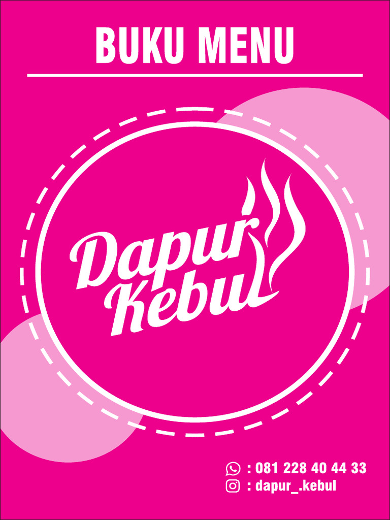 Menu Dapur Kebul Mei 2024 | PDF