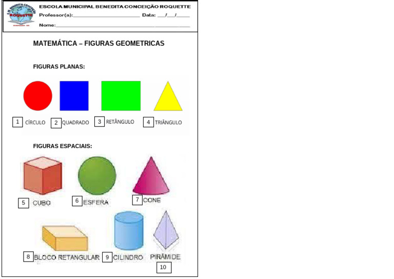 Figuras Geométricas: Planas e Espaciais | PDF