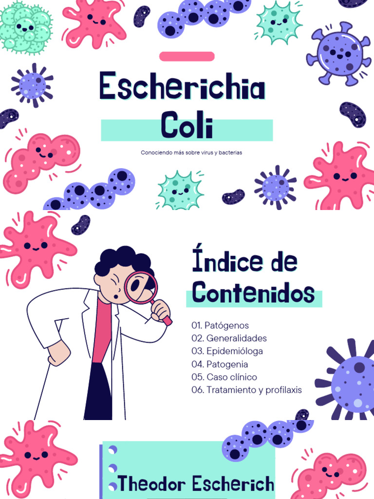 E. Coli.pdf | PDF | Escherichia coli | Diarrea