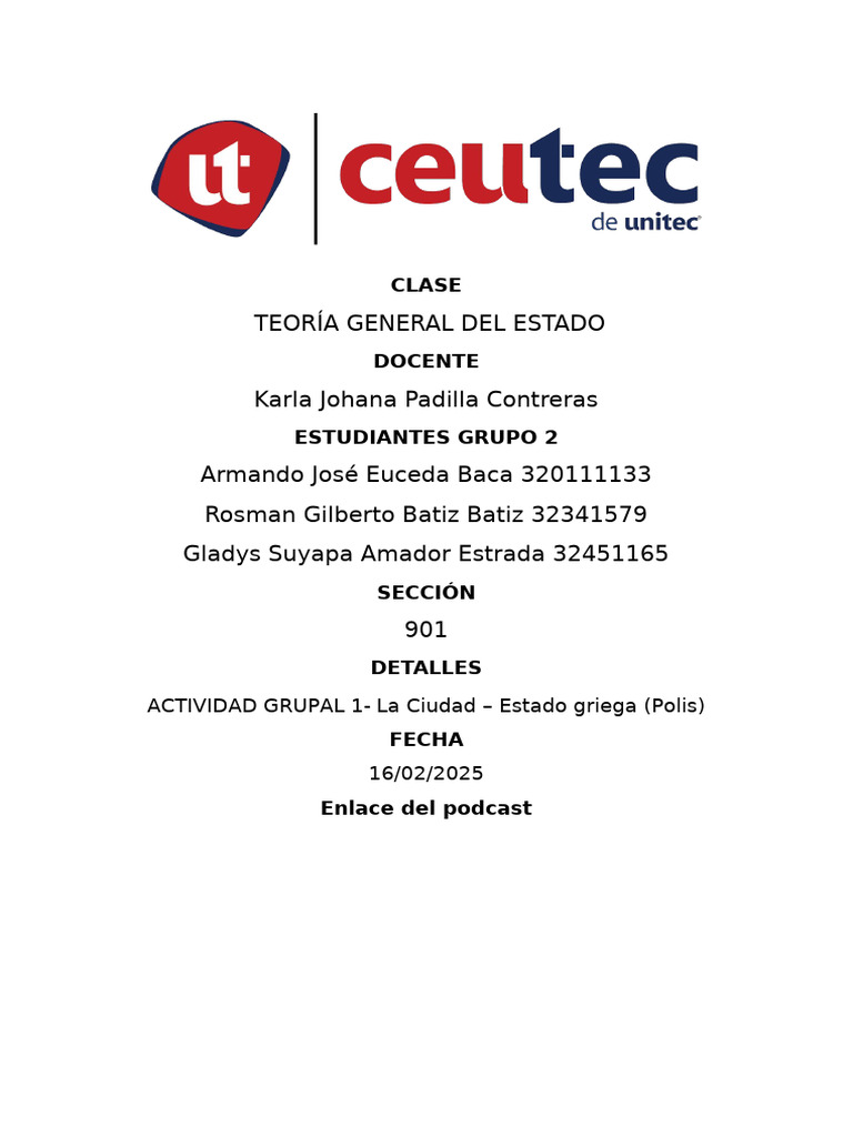 Origen Termino Estado - Armando Euceda | PDF