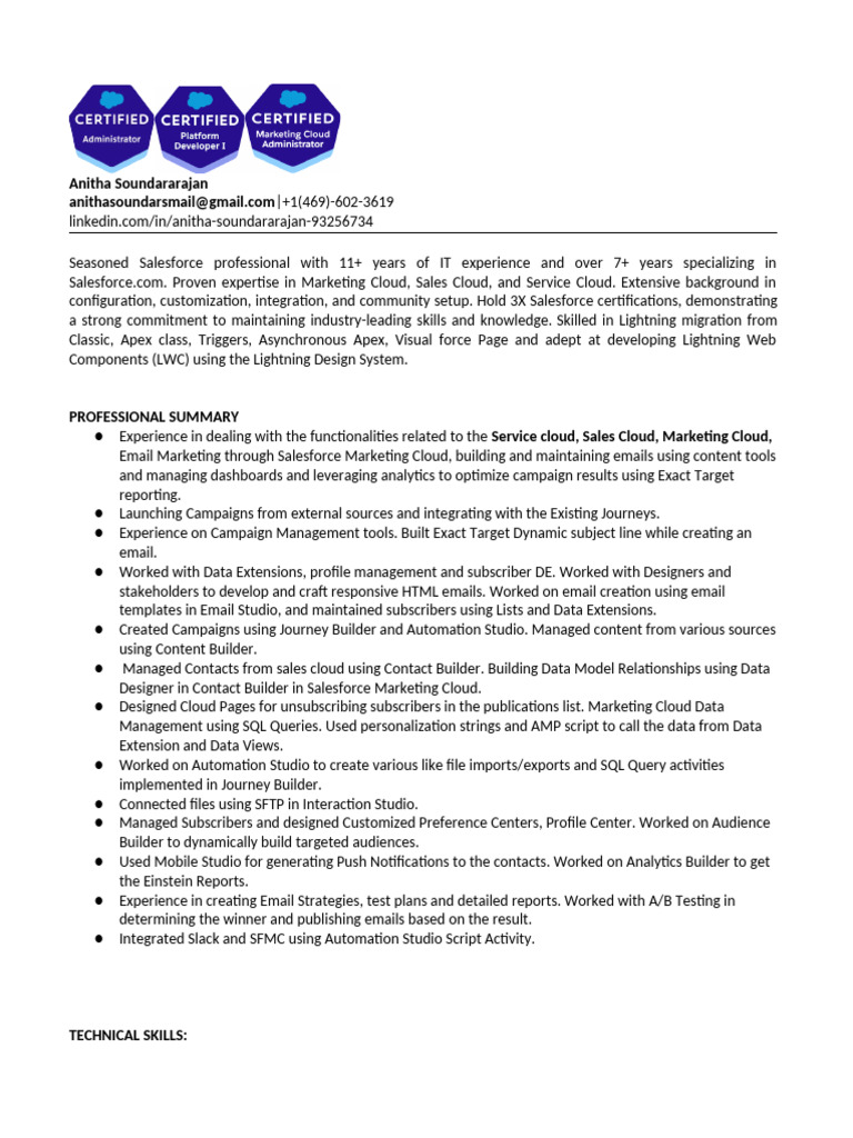 Anitha Soundararajan - SFMC - MS | PDF | Web Service | Java Script