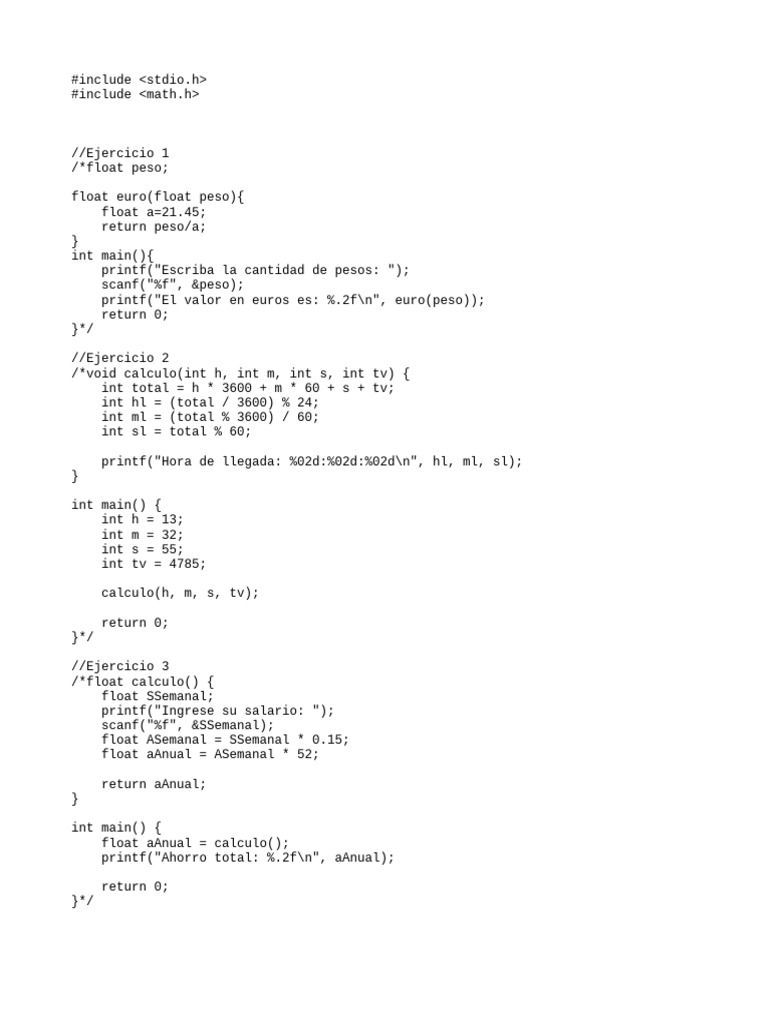 Practica 2 | PDF | Programación de computadoras | Moneda