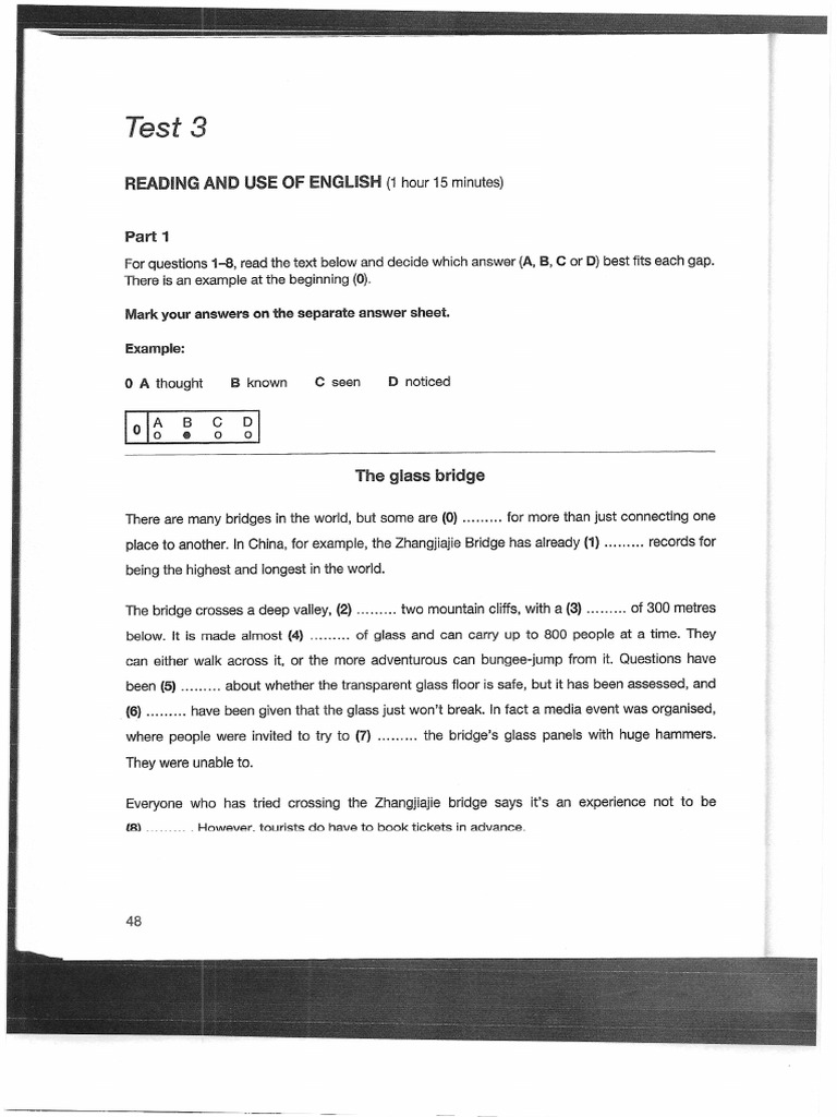 Book For Schools 4 Test 3 | PDF