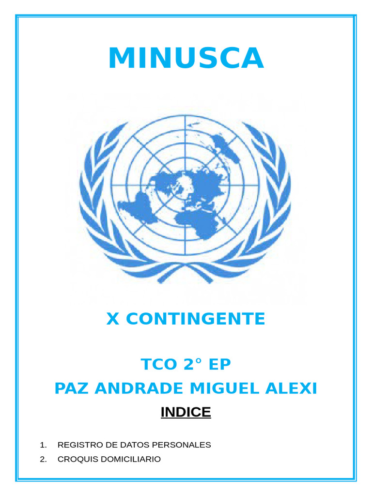 Caratula e Indice de Legajo | PDF