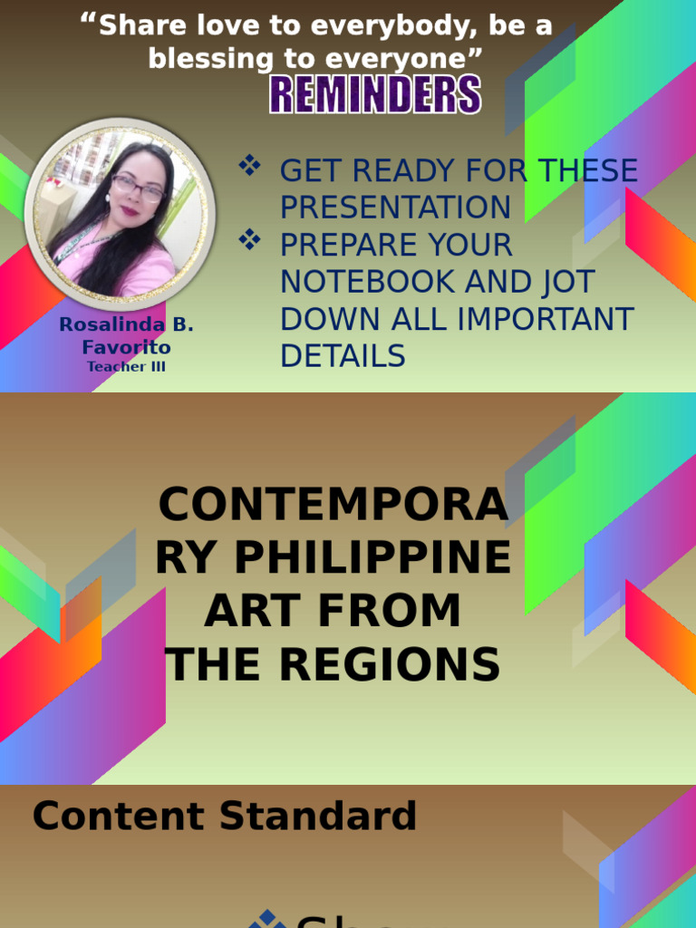 Week 9 Contemporary Arts | PDF | The Arts