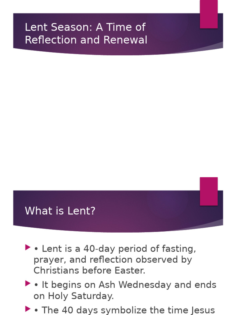 Lent_Season_Presentation | PDF