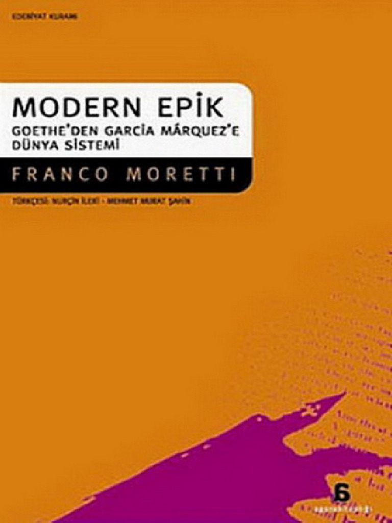 Franco Moretti Modern Epik Agora Kitaplığı | PDF