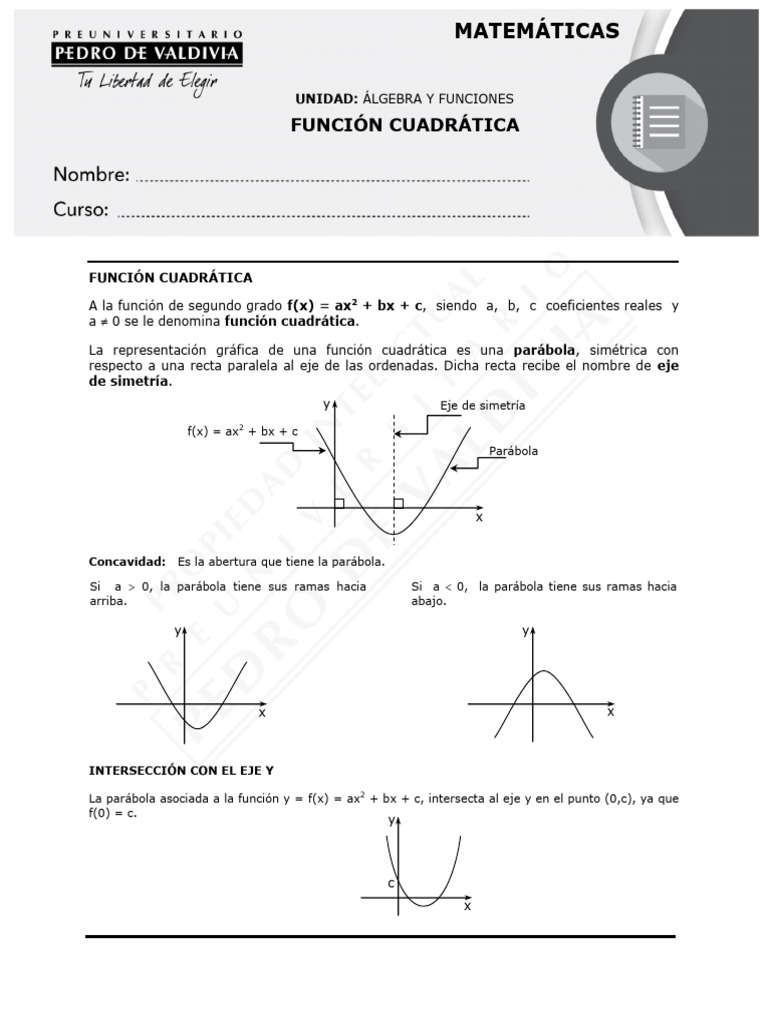 Mt-09 Funci N Cuadr Tica | PDF