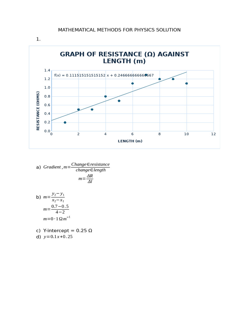 Mathematical Methods For Physics Solution | PDF | Metrology | Electronics