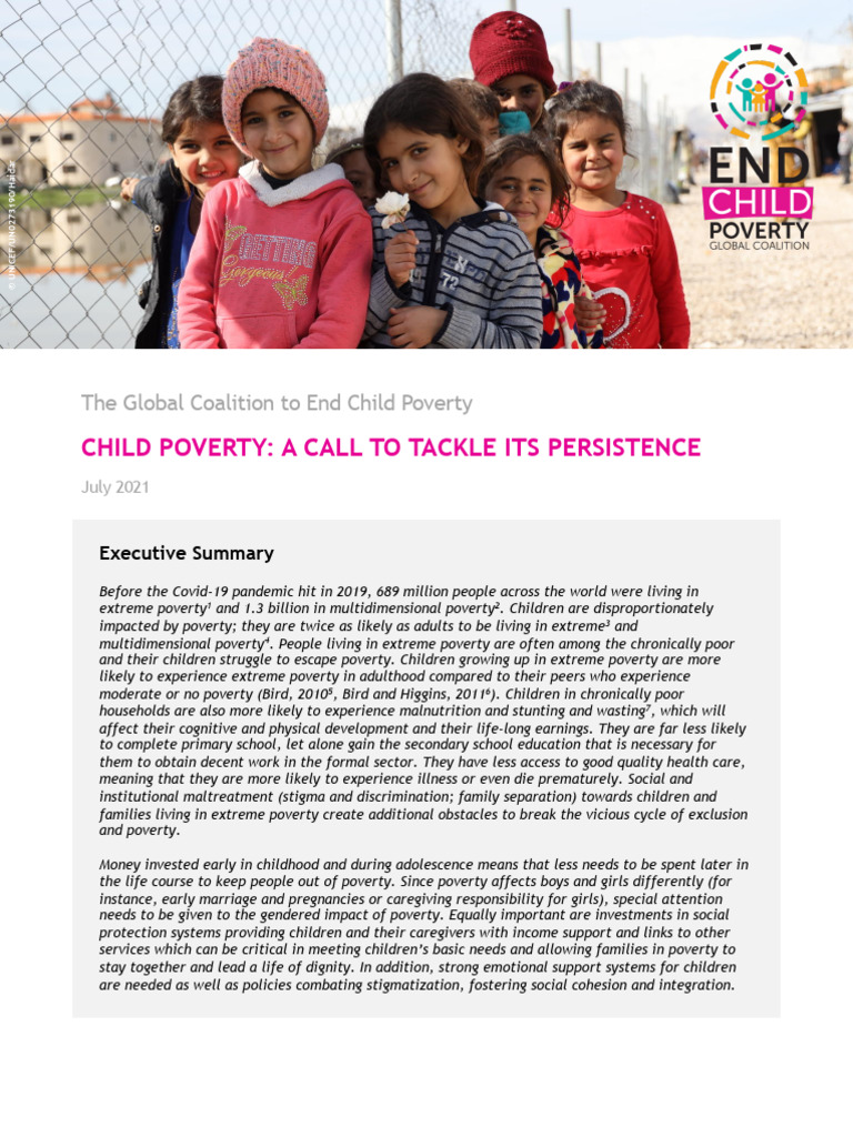 Combating Persistent Child Poverty | PDF | Poverty | Poverty & Homelessness