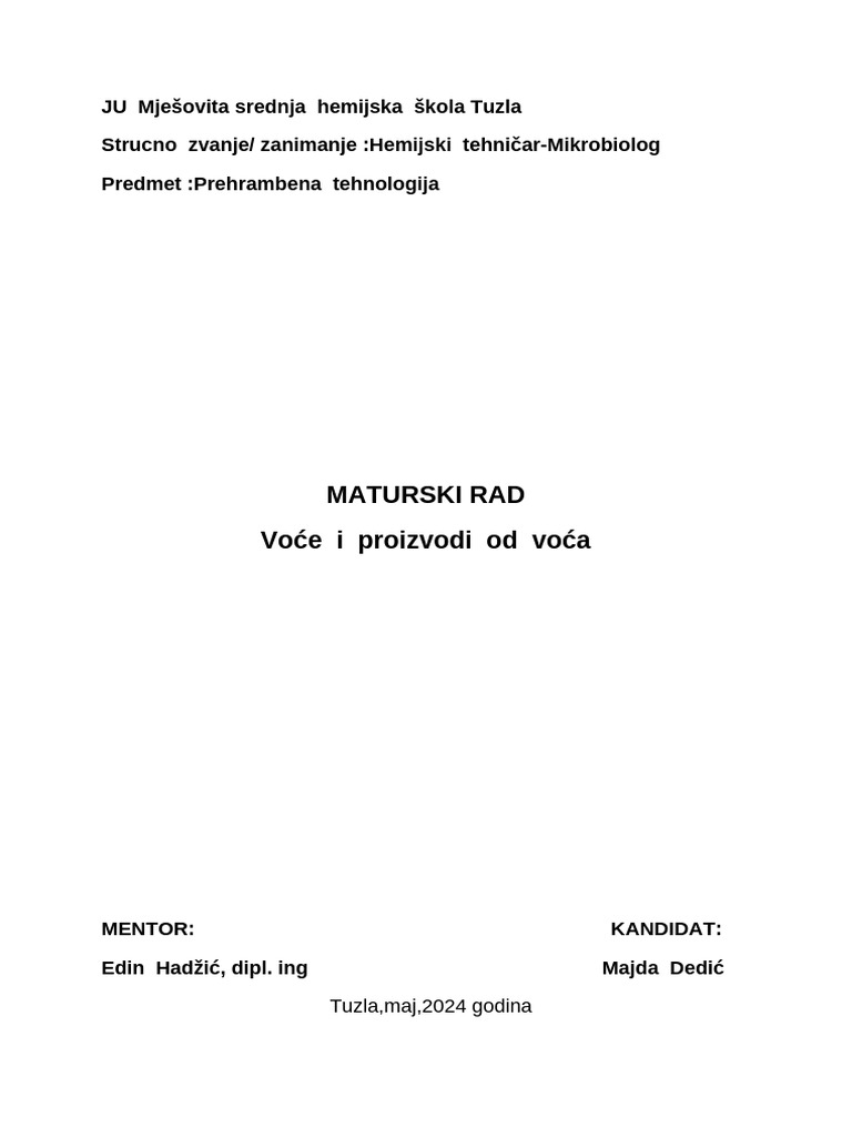 MATURSKI - Majda | PDF