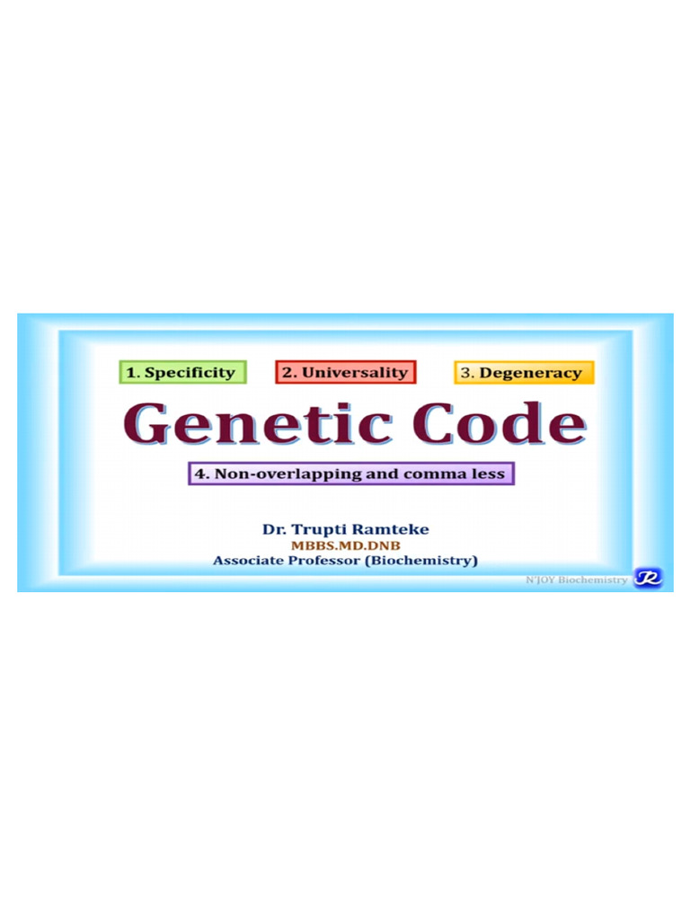 Genetic Code | PDF