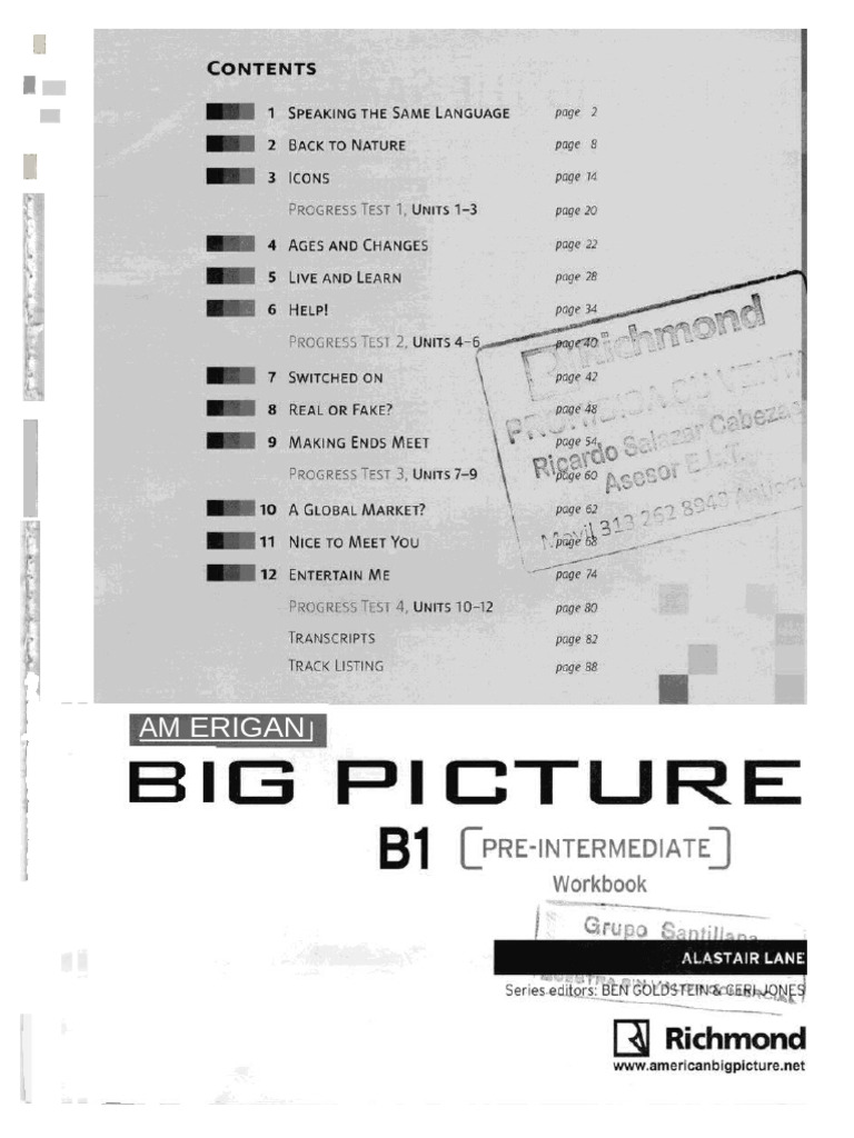 The American Big Picture b1 Workbook | PDF | Languages | Foreign Language Studies