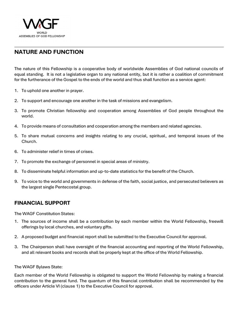 WAGF Fellowship Purpose and Funding | PDF