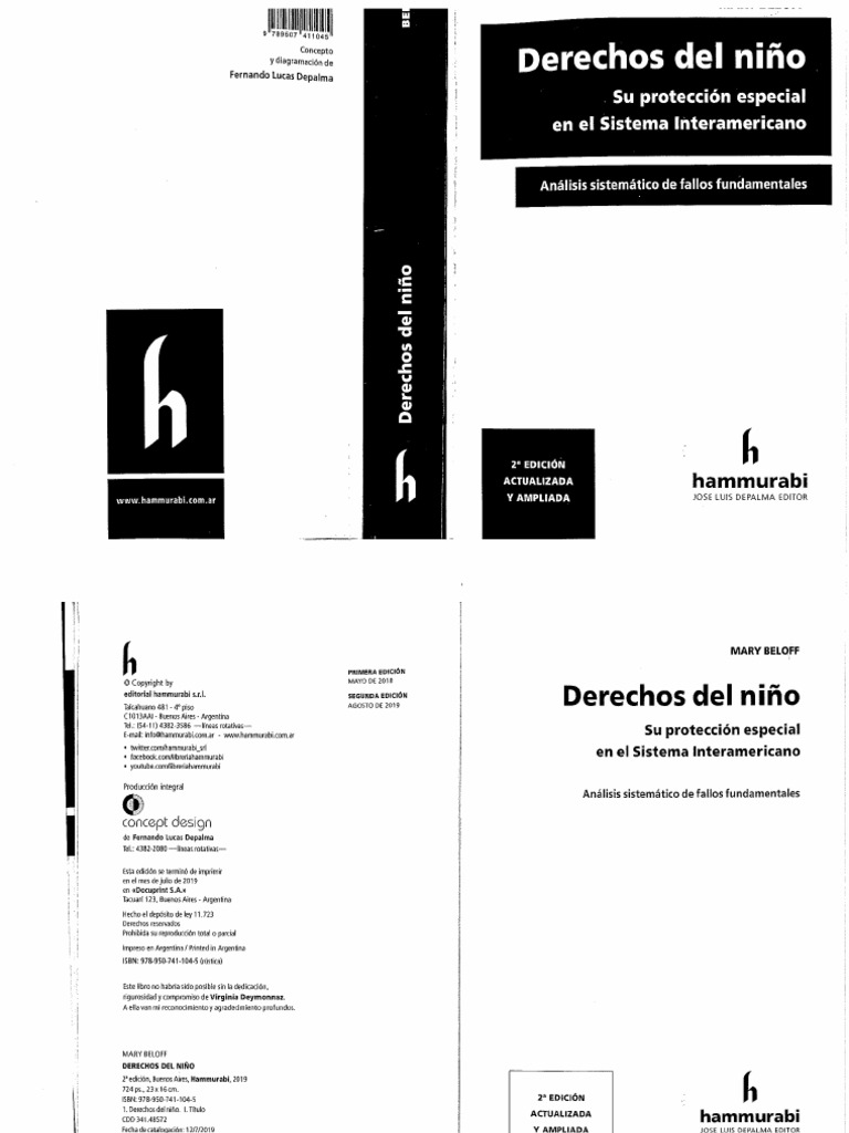 Beloff, Mary, Derechos Del Niño. Su Protección Especial en El Sistema ...