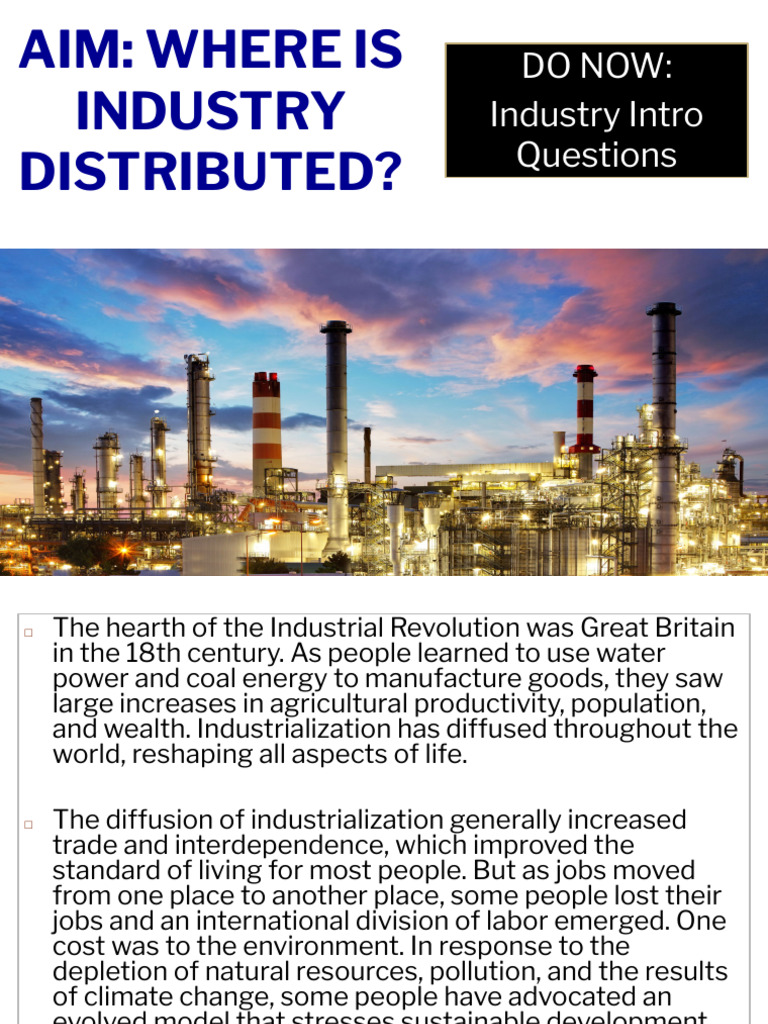 Industrial Revolution: Global Impact and Factors | PDF | Economic ...