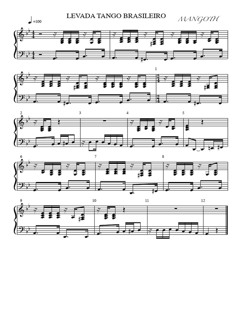 Levada Tango Brasileiro | PDF