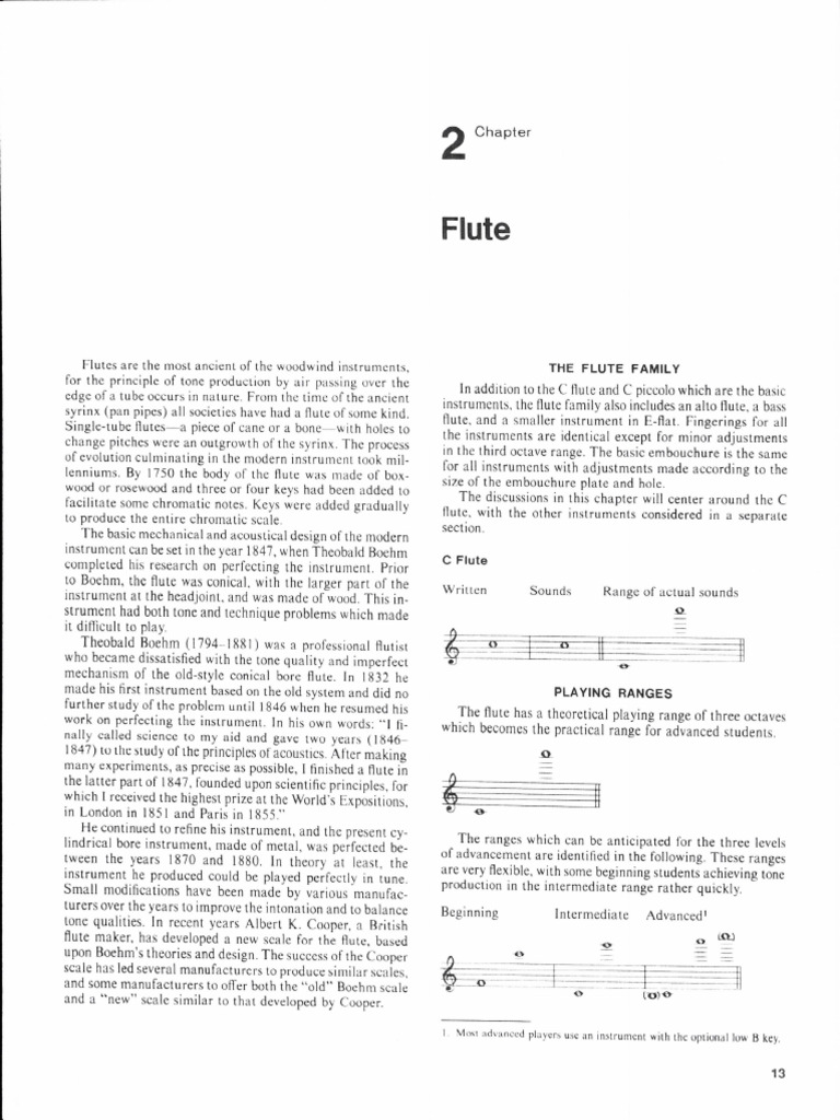 Flute Class | PDF