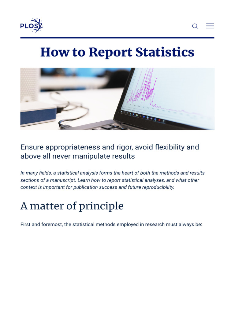 Reporting Statistics for Research Integrity | PDF | Statistics | Science