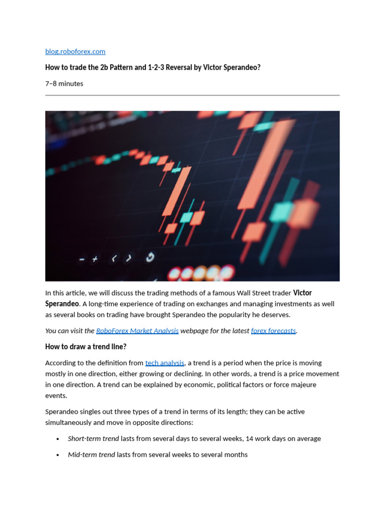 How To Trade The 2b Pattern and 1-2-3 Reversal by Victor Sperandeo? | PDF | Business | Economies