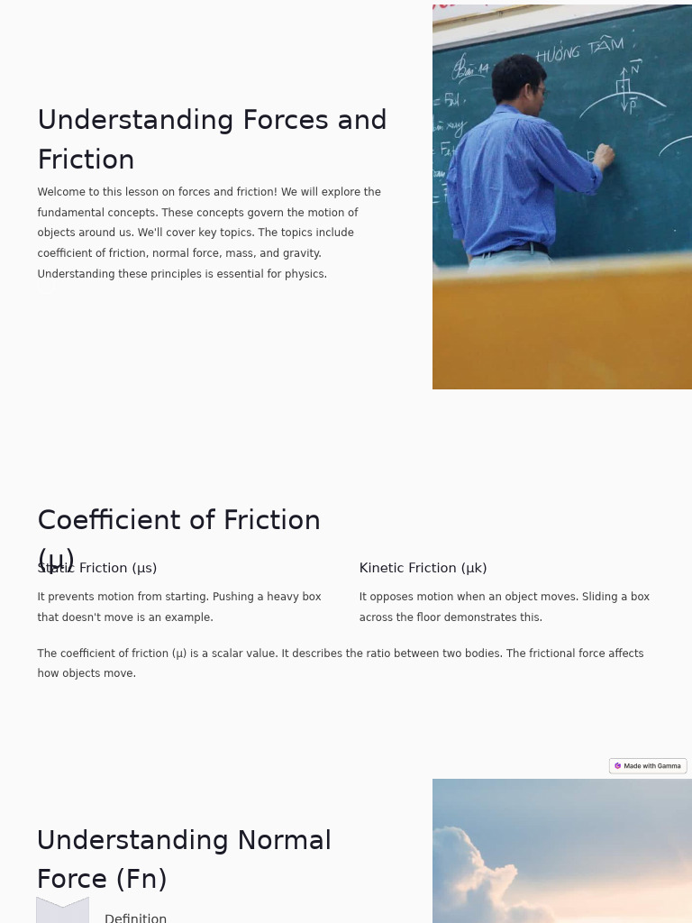 Understanding Forces and Friction | PDF