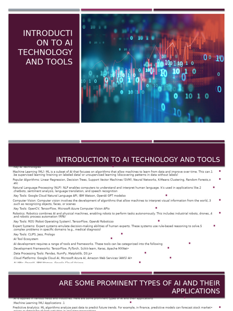 Overview of AI Technologies and Tools | PDF | Artificial Intelligence ...