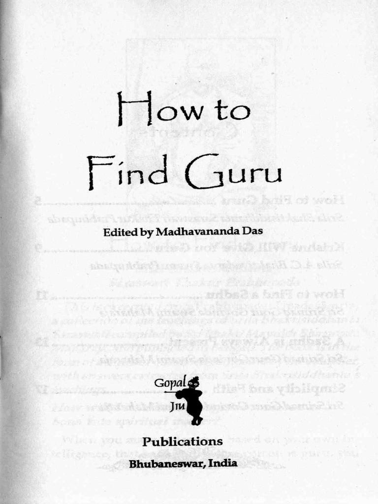 How To Find Guru - Eng | PDF