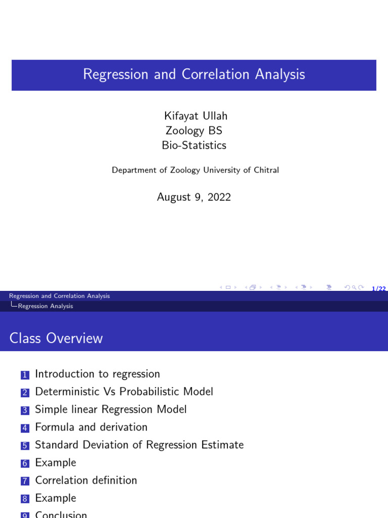 Regression and Correlation | PDF | Linear Regression | Regression Analysis