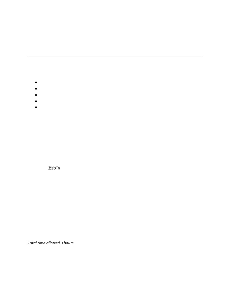 BPT 1st Year Anatomy Question Paper | PDF