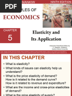 Chapter 5 Elasticity and Its Application | PDF | Elasticity (Economics) | Demand