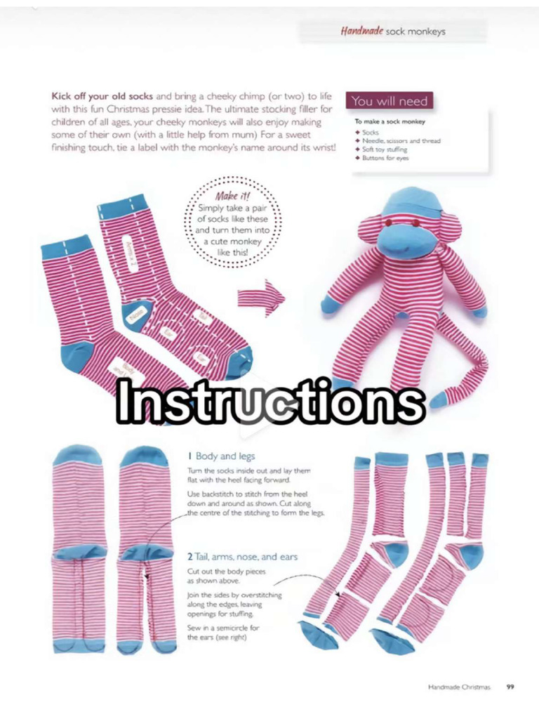 Monkey Sock, Tutorial | PDF
