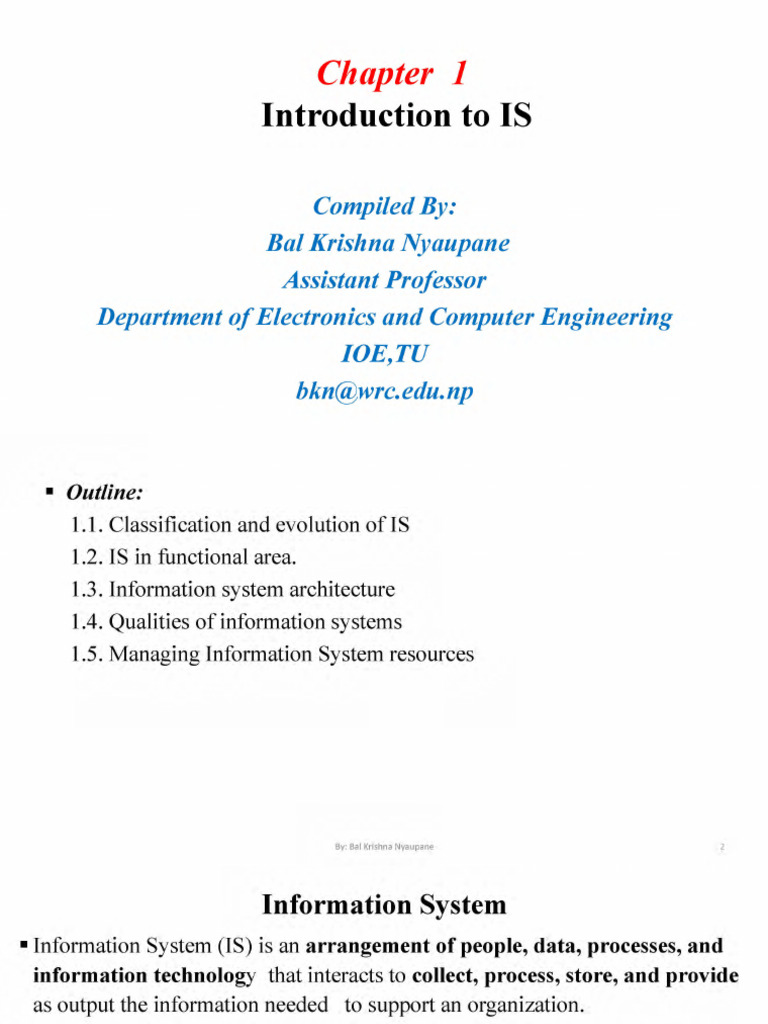 Information System Lecture Slides | PDF