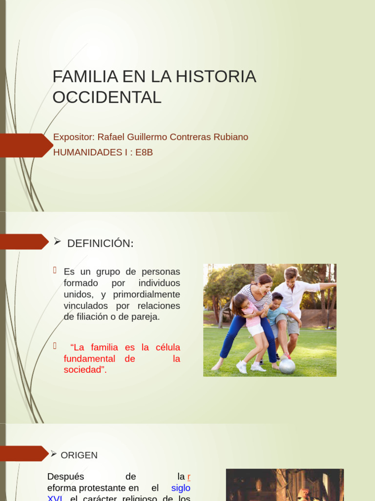Familia En La Historia Occidental Pdf