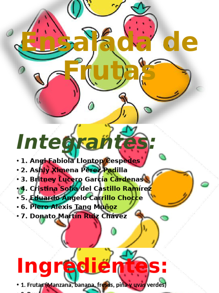 Ensalada de Frutas | PDF