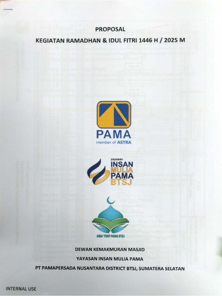Proposal Kegiatan Ramadhan | PDF